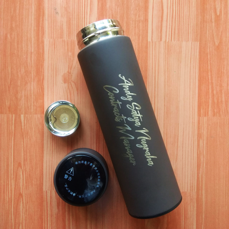 Tumbler Stainless LED SUHU SS003 (Free Grafir) 50pcs - Custom Souvenir