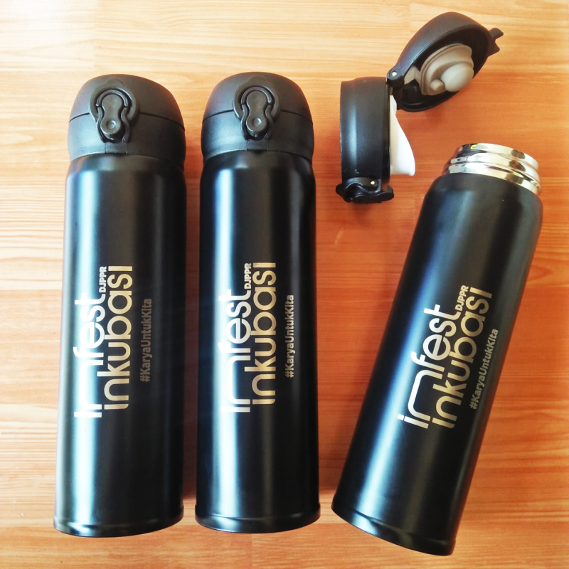 Tumbler Stainless SS002 (Free Grafir) 25pcs - Custom Souvenir
