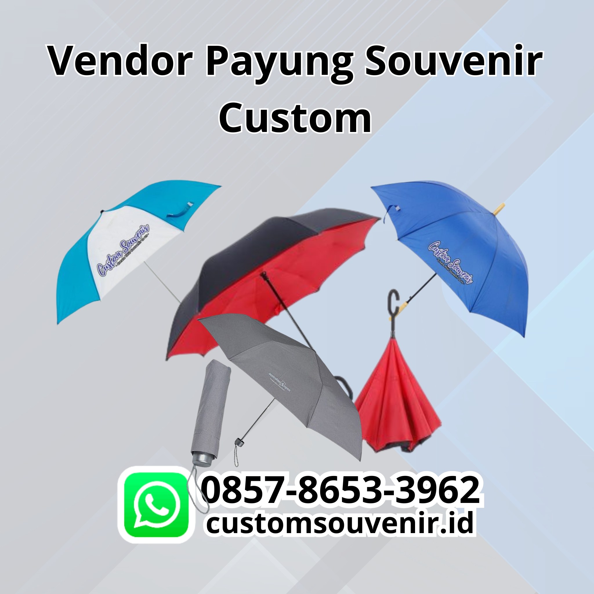 Payung Promosi untuk Event Marketing | Merchandise Custom - Custom Souvenir